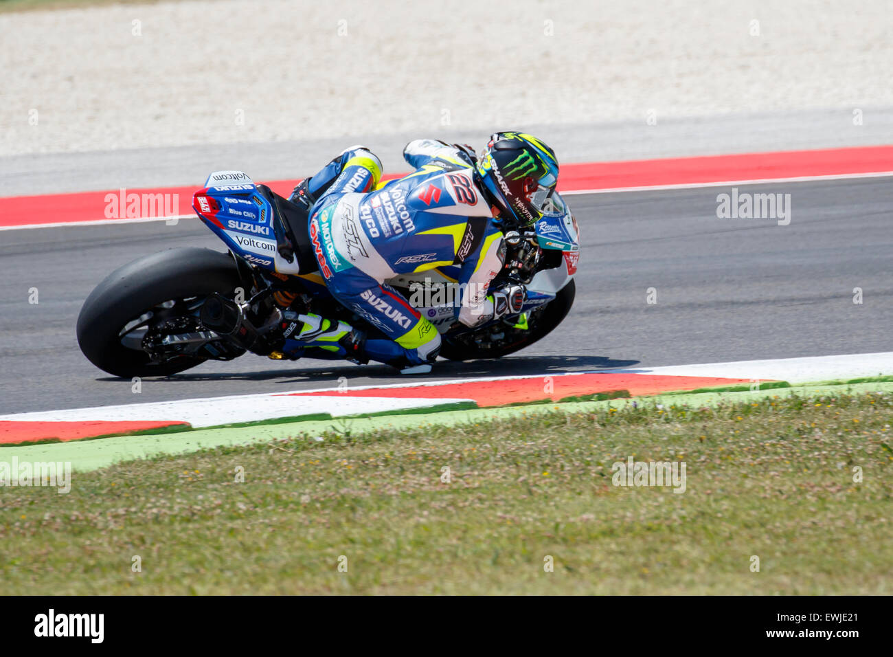Misano Adriatico, Italy - June 20, 2015: Suzuki GSX-R1000 of VOLTCOM ...