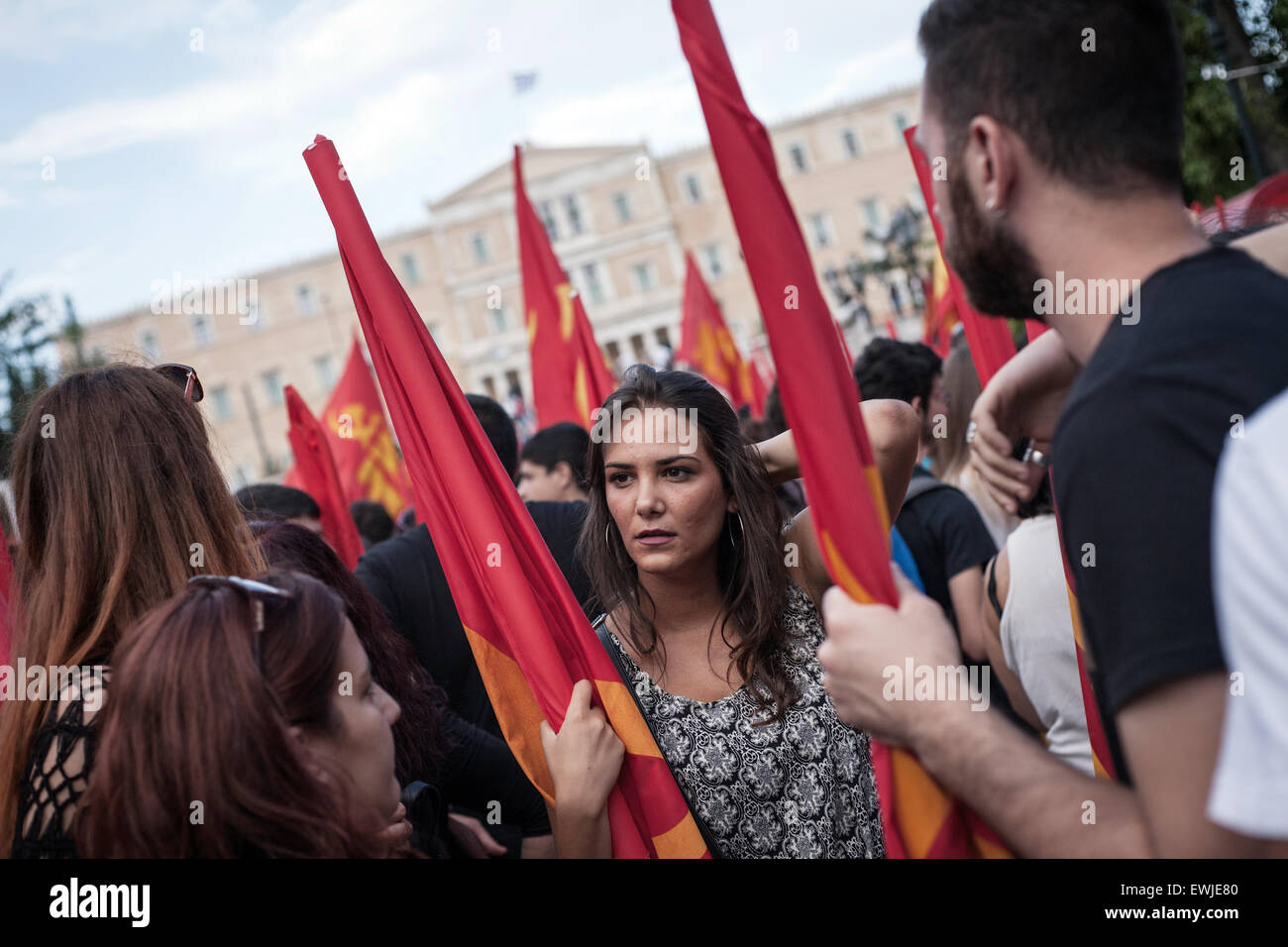 Greek communist party hi-res stock photography and images - Alamy
