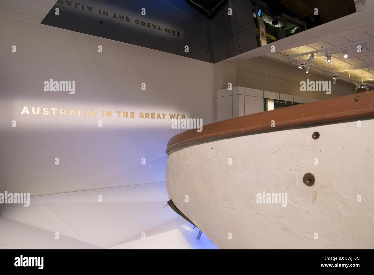 Australian War Memorial military museum in Canberra, bullet holes in a ...