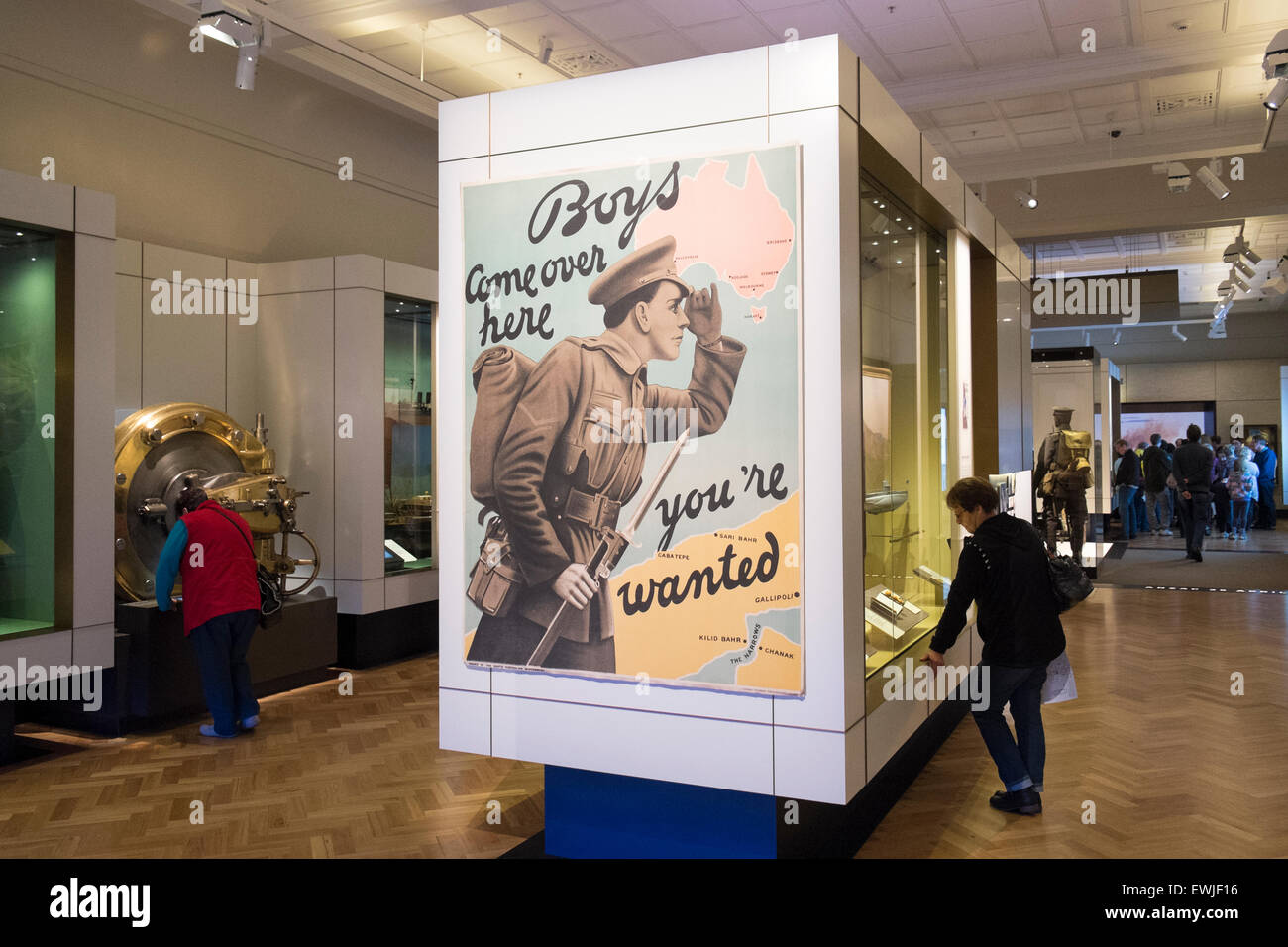 Australian War Memorial military museum in Canberra, featuring an old ...
