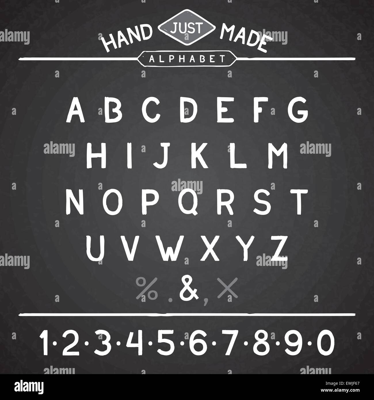 Stamp Font Stock Vector Images - Alamy