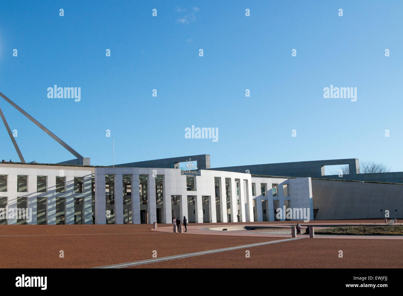 view of the new Parliament House building in Canberra, Australia's ...