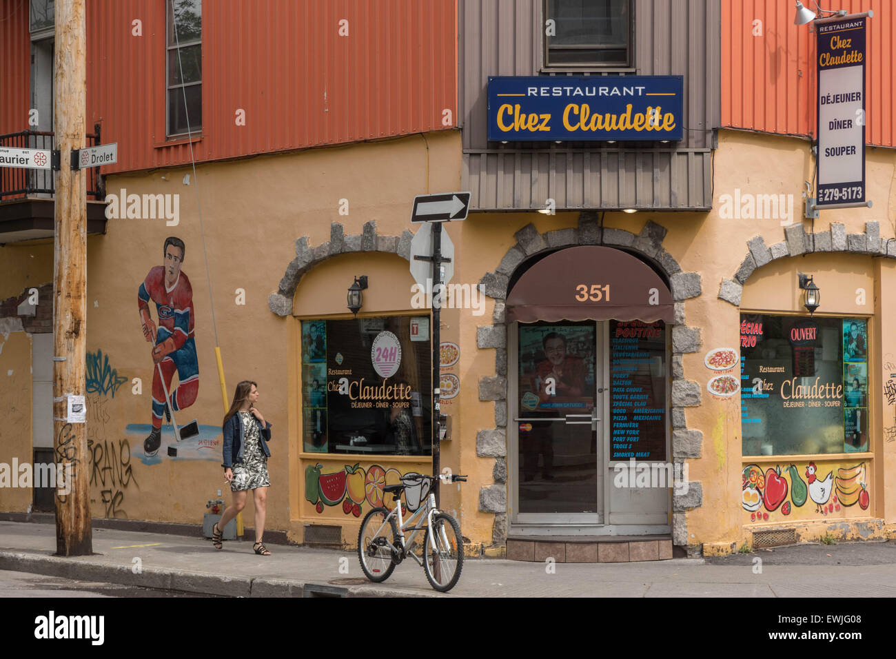 A unique restaurant called Chez Claudette in downtown Montreal, Quebec ...