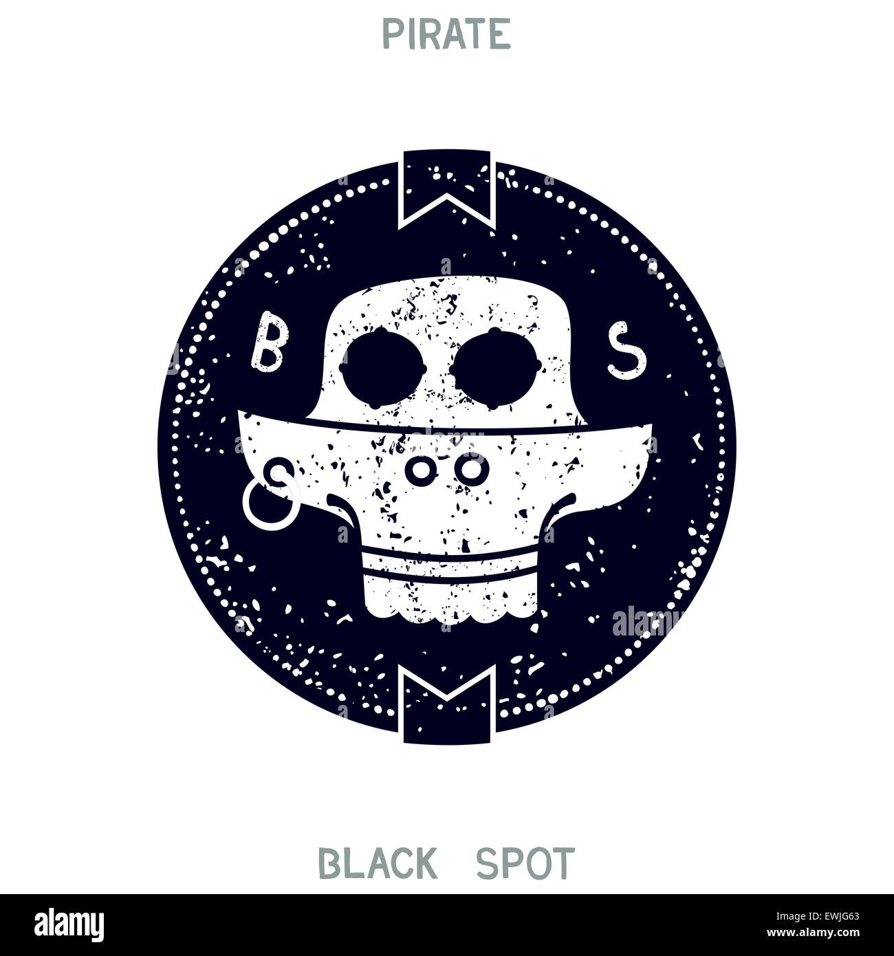 Black spot pirate hi-res stock photography and images - Alamy