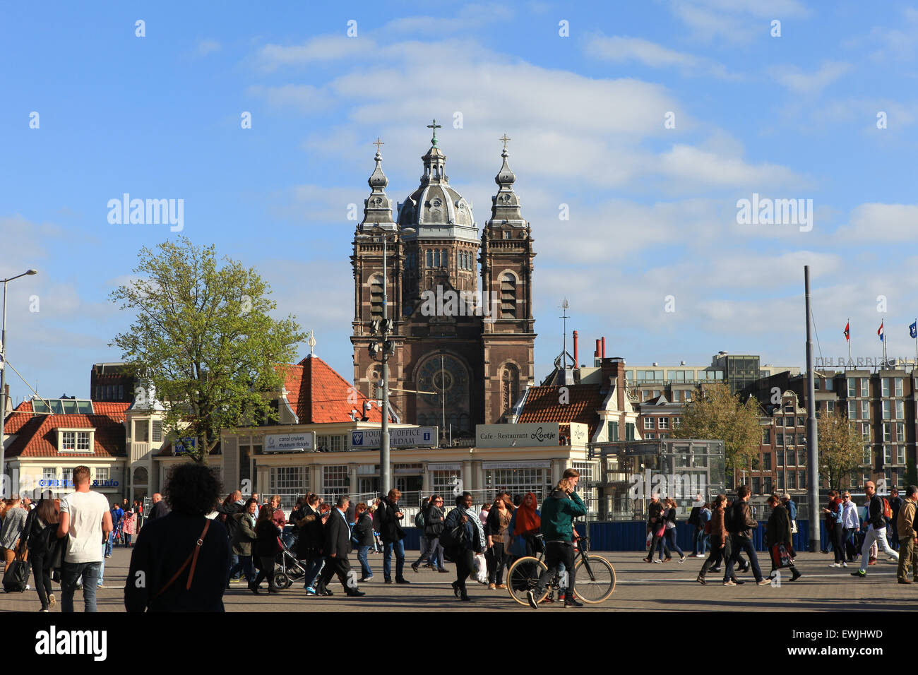 Tram Local light rail transportation heading to Amsterdam central ...
