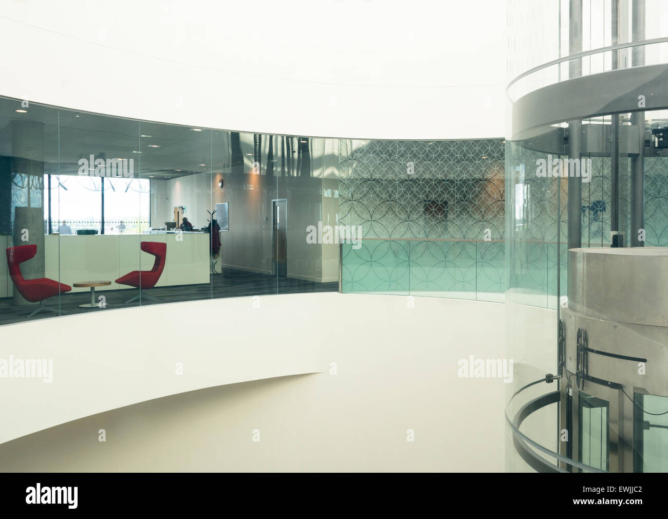 Interior of the Library of Birmingham, designed by Mecanoo and Burro ...