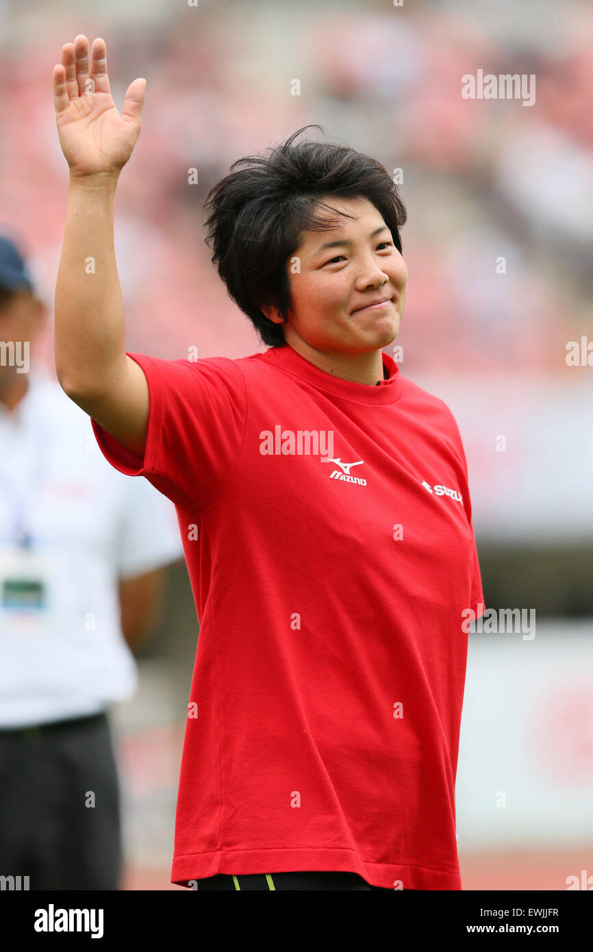 Denka Big Swan Stadium, Niigata, Japan. 26th June, 2015. Yuki Ebihara ...