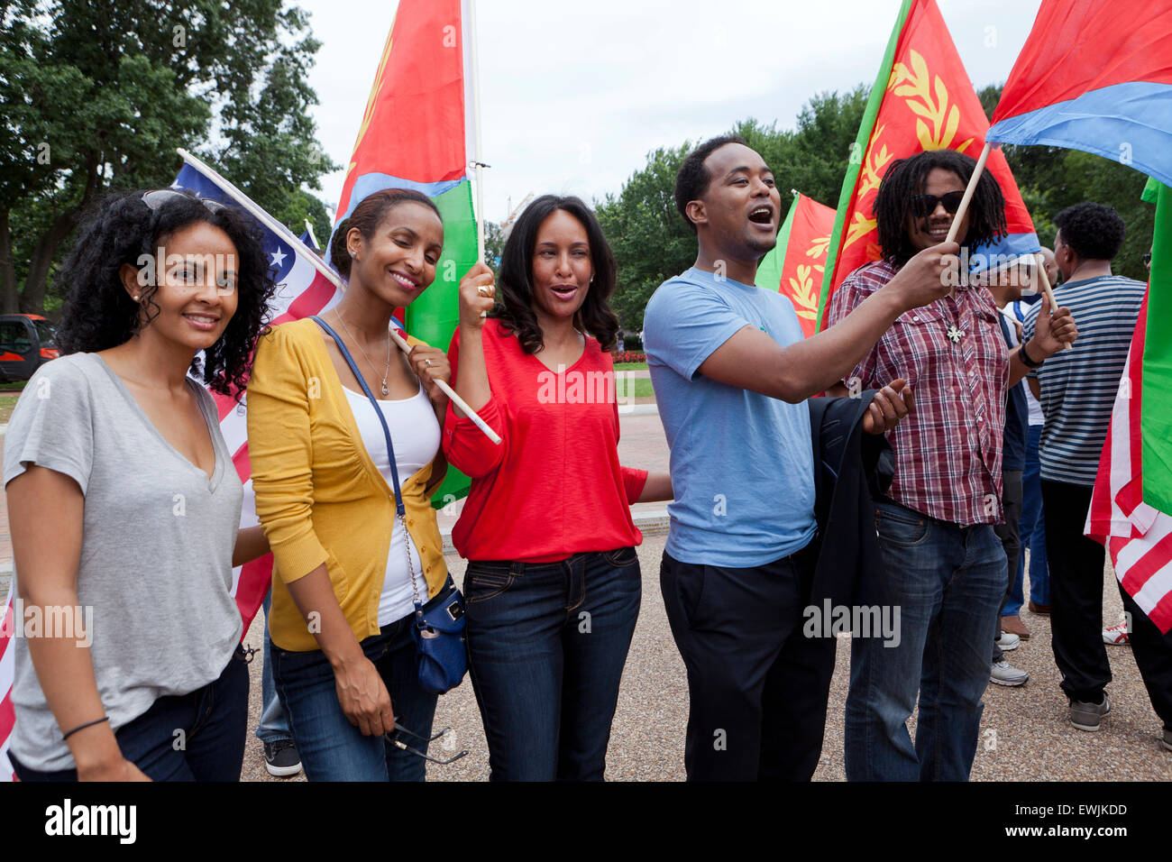 Eritreans protest for democratic change and human rights in Eritrea ...