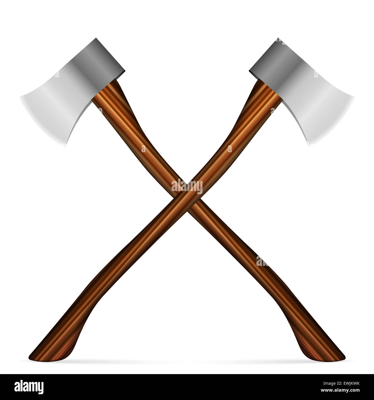Axes on a white background. Vector illustration Stock Photo - Alamy