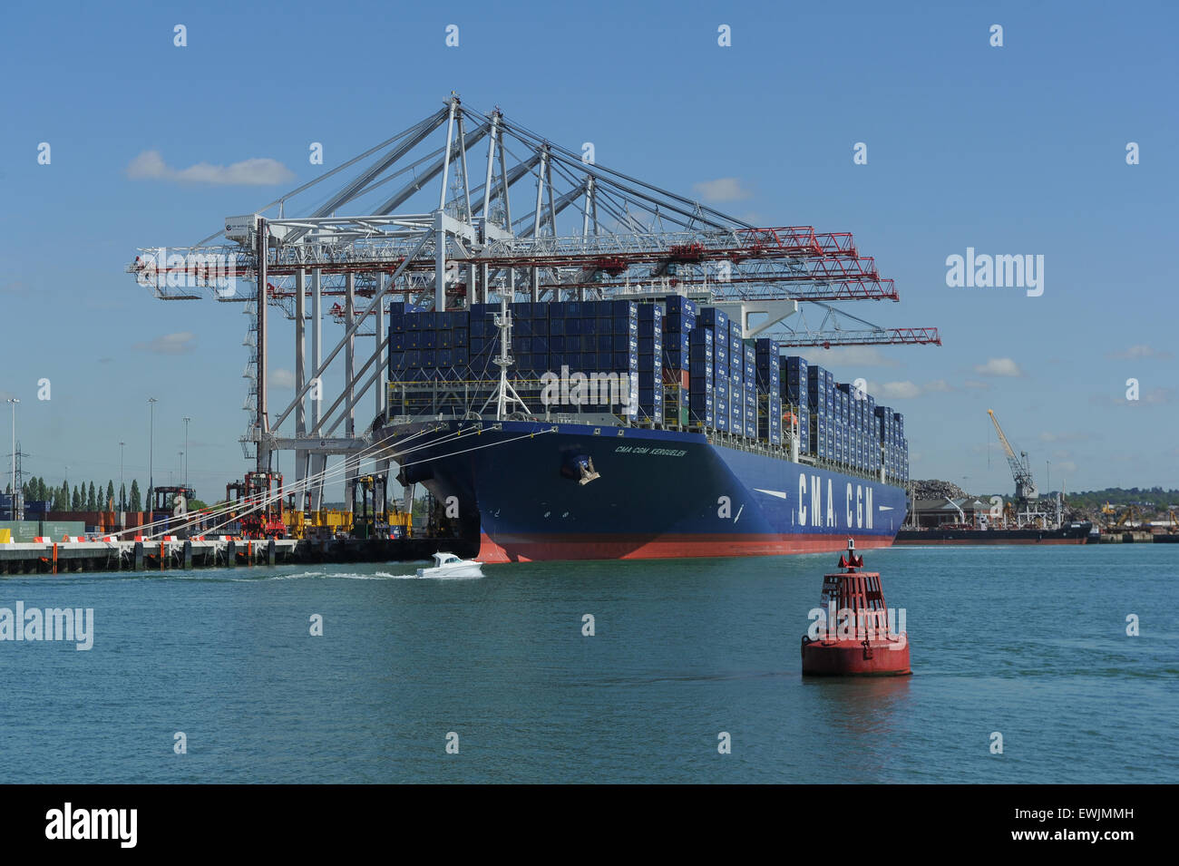 The CMA CGM Kerguelen the 3rd largest container ship in the world as of ...