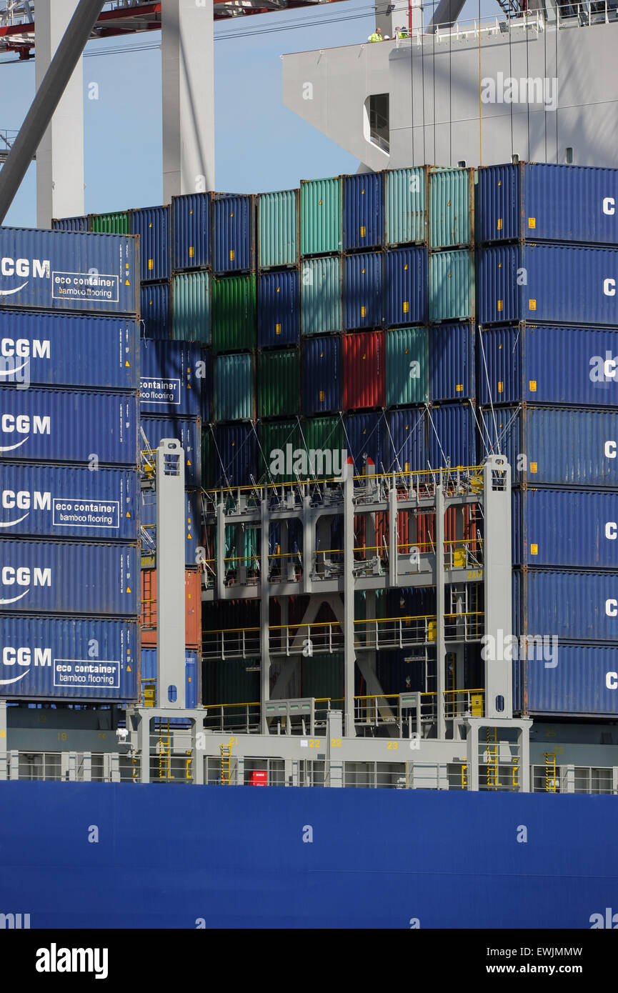 The CMA CGM Kerguelen the 3rd largest container ship in the world as of ...