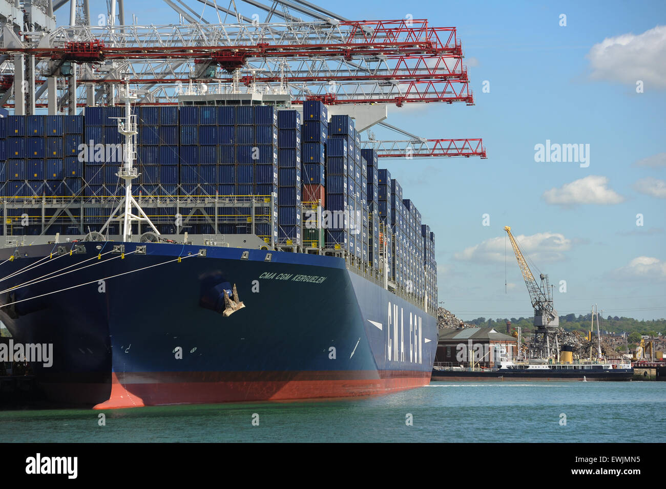 The CMA CGM Kerguelen the 3rd largest container ship in the world as of ...