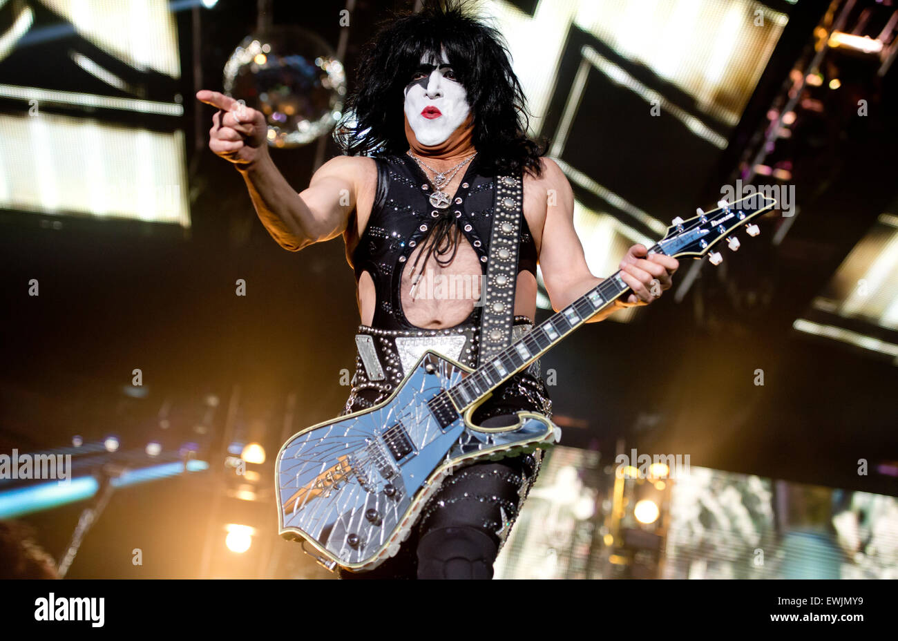 Munich, Germany. 30th May, 2015. Singer and guitarrist Paul Stanley of ...