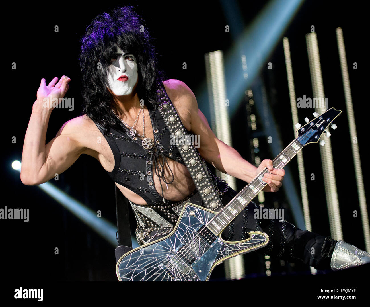 Munich, Germany. 30th May, 2015. Singer and guitarrist Paul Stanley of ...