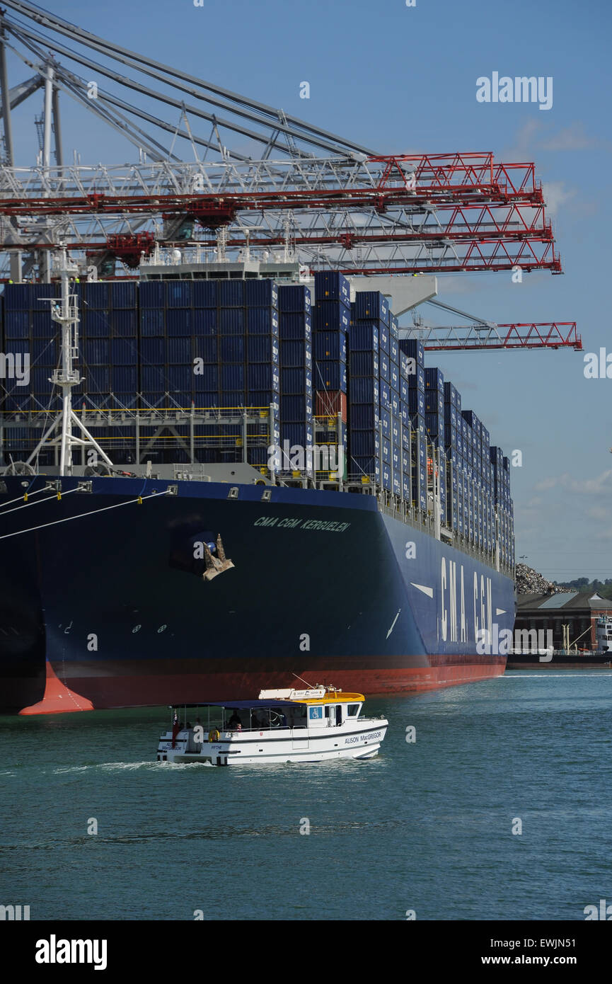 The CMA CGM Kerguelen the 3rd largest container ship in the world as of ...