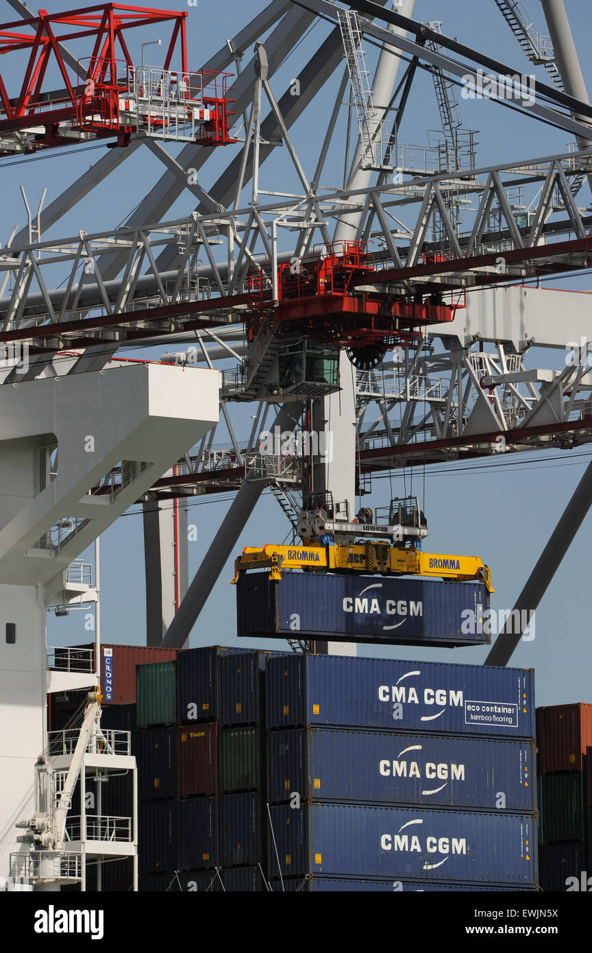 The CMA CGM Kerguelen the 3rd largest container ship in the world as of ...