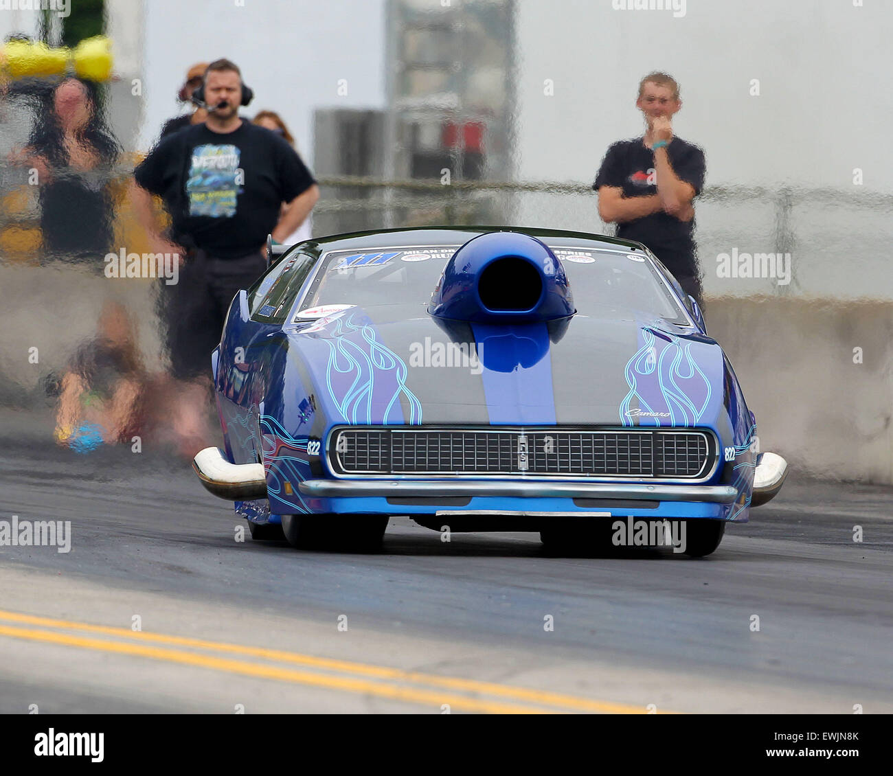 June 26, 2015: Martin, MI - Pro Nitrous #111 John Vergotz during Rd 2 ...