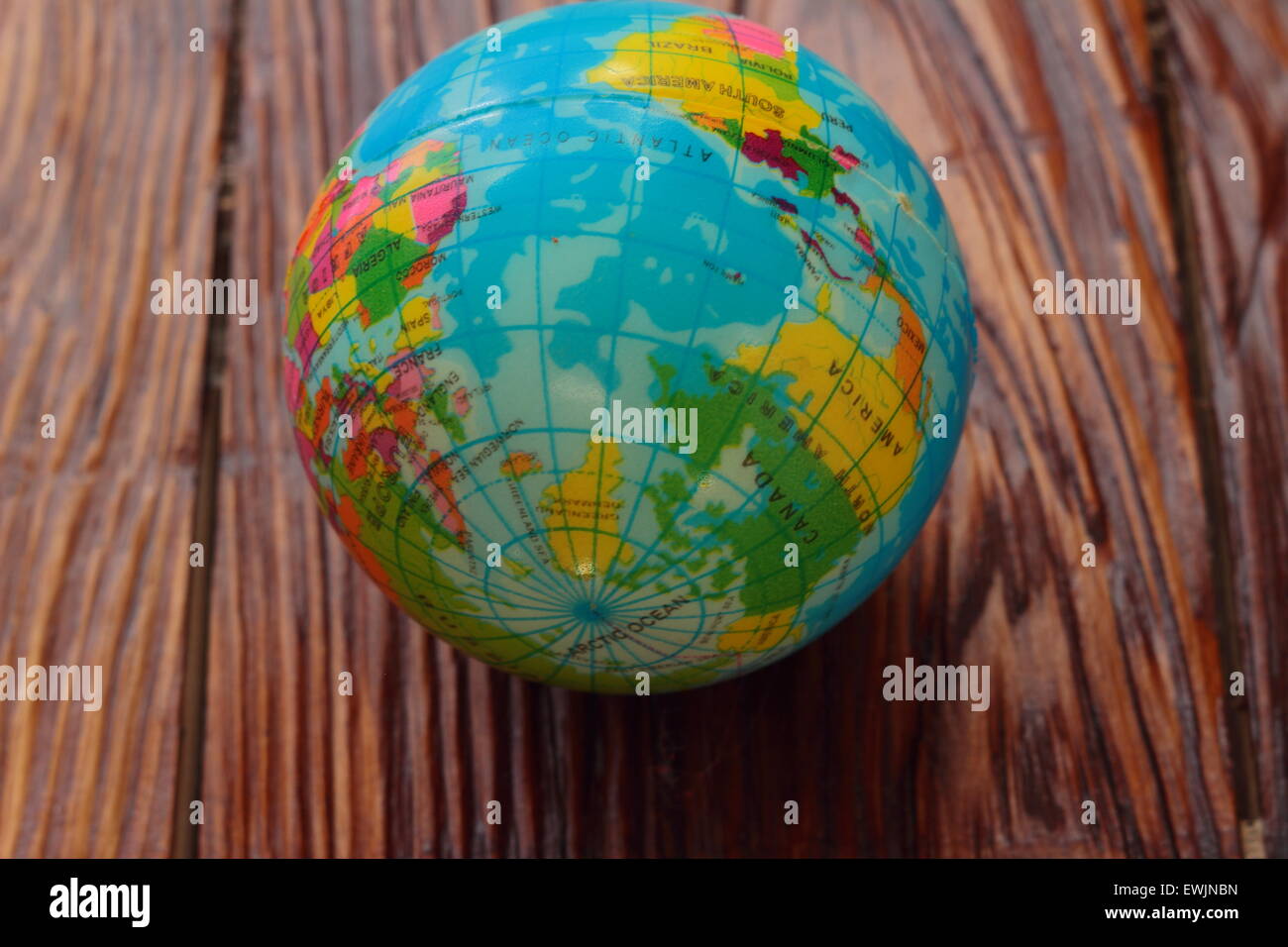 World map ball hi-res stock photography and images - Alamy