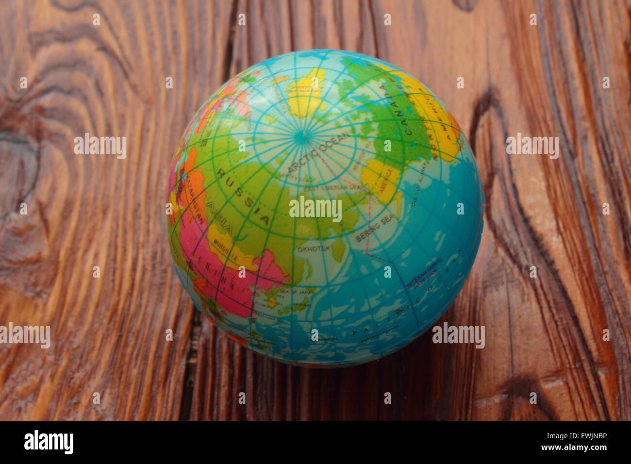 World map ball hi-res stock photography and images - Alamy