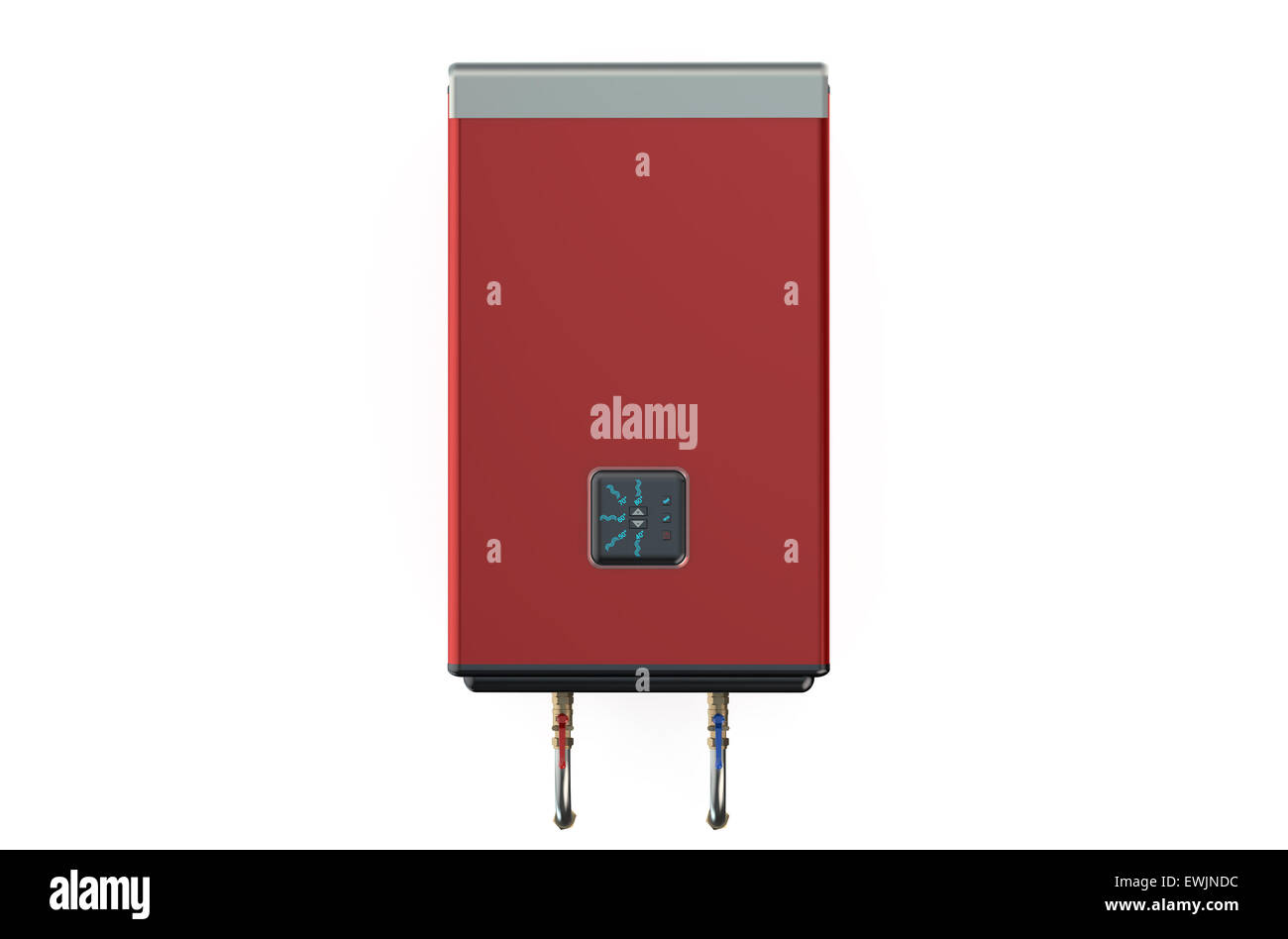 red water boiler isolated on white background Stock Photo - Alamy