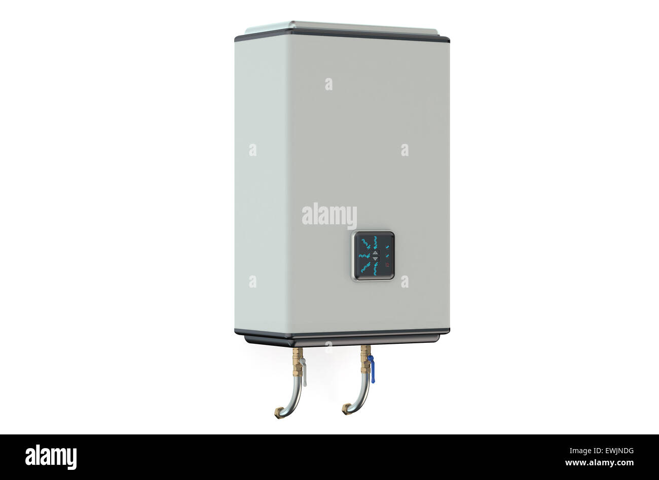 white water heater or boiler isolated on white background Stock Photo ...