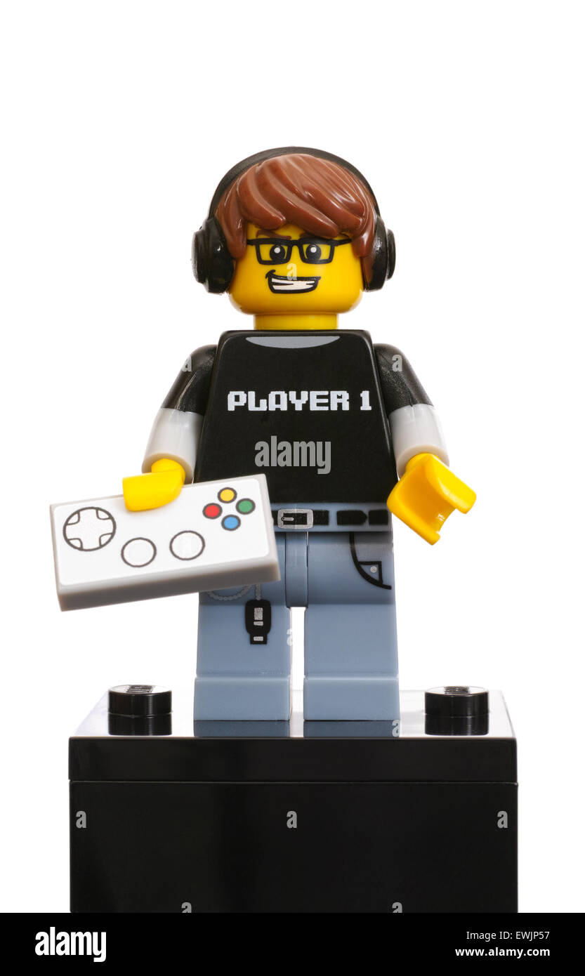 Tambov, Russian Federation - February 10, 2015 Lego Video Game Guy ...
