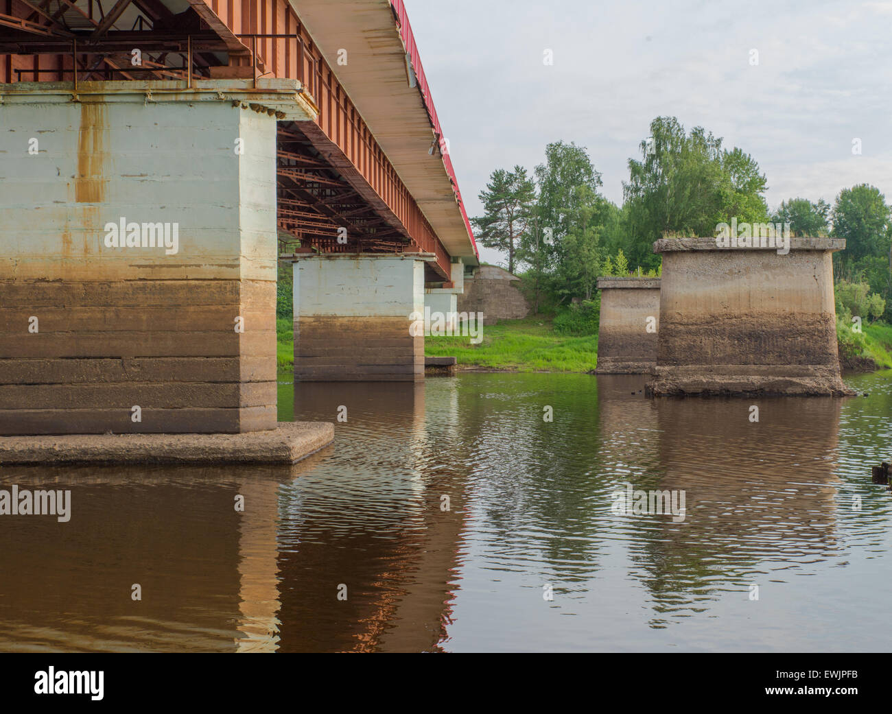 new and old bridge Stock Photo - Alamy