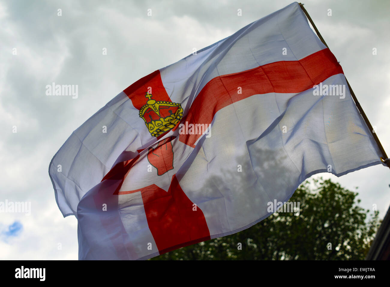 Britain-First March Luton Town Center June 2015 .Northern Ireland Flag ...