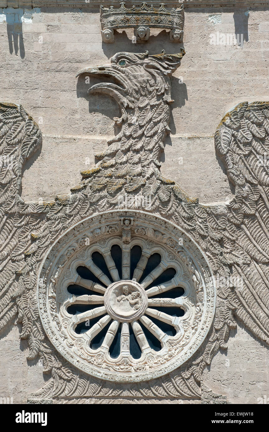 Italy Apulia the Baroque church of S. Maria delle Grazie -Rosette and ...