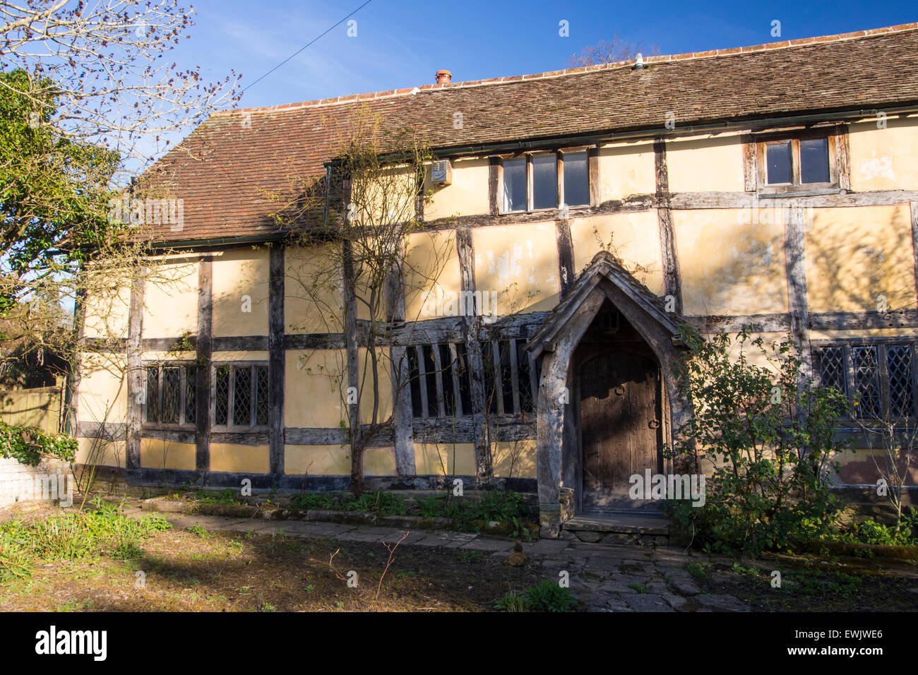 An ancient medieval Tudor timber framed house in Eardisland ...