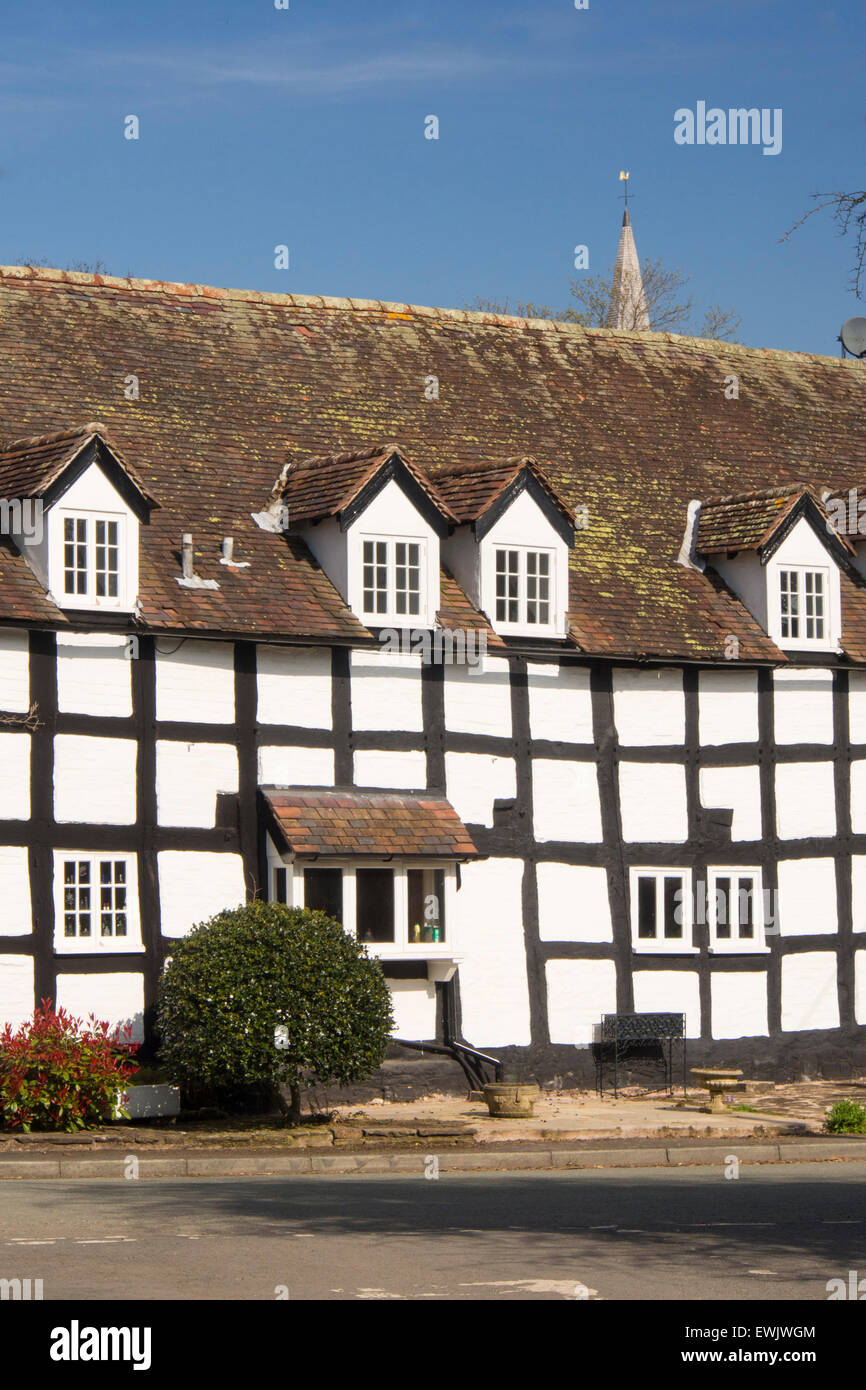 An ancient medieval Tudor timber framed house in Dilwyn, Herefordshire ...