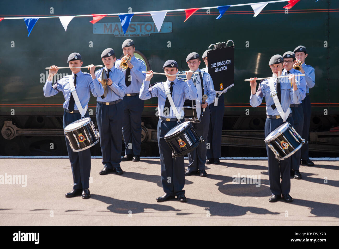 2433 ramsgate and manston squadron raf air cadets band hi-res stock ...