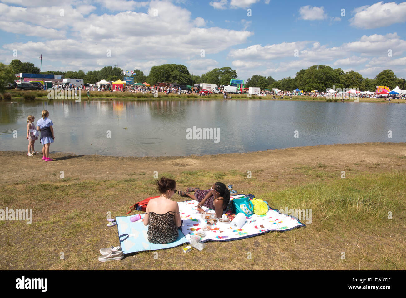 Wimbledon Village Fair 2015, Southside Wimbledon Common, Greater London ...