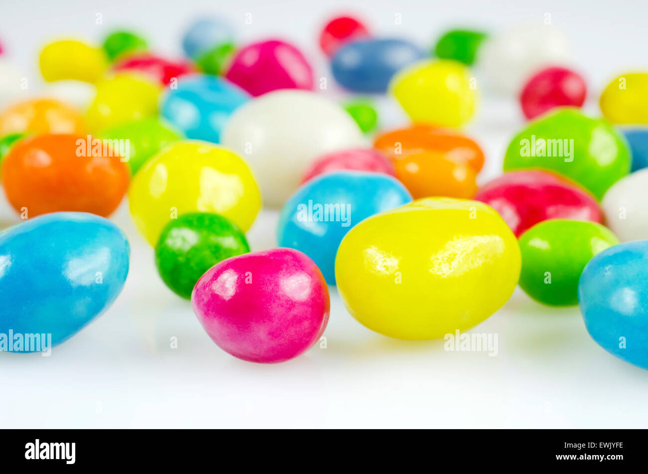 Coloured dragee close-up Stock Photo - Alamy
