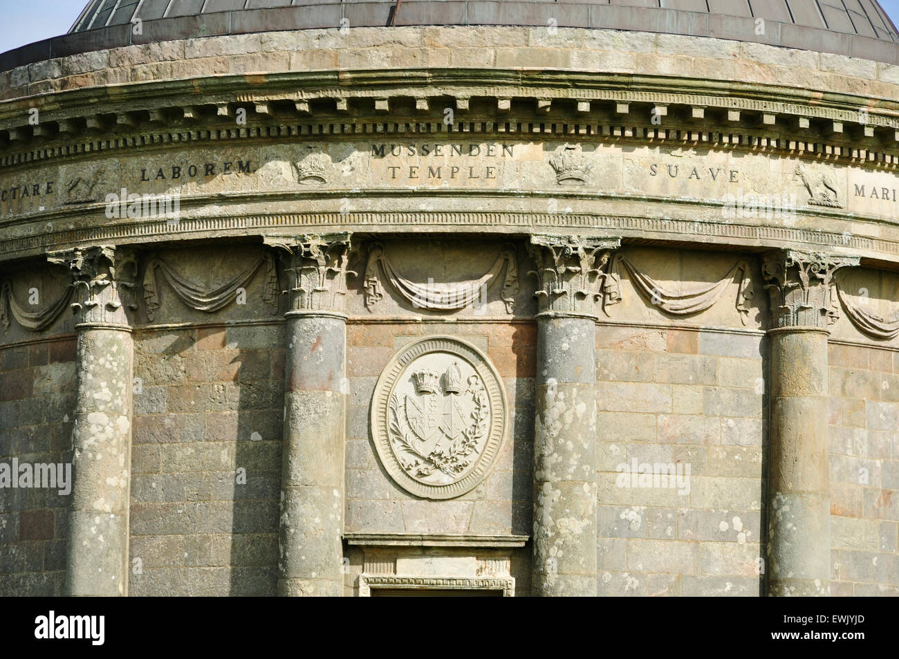 Mussenden Temple is a small circular building located on cliffs near ...