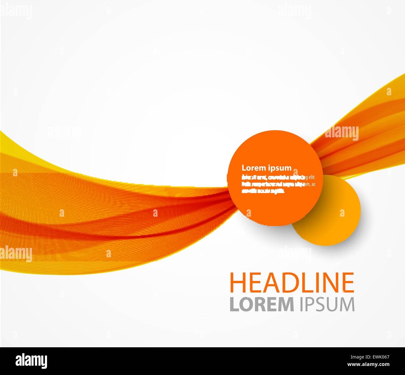 Vector abstract orange wave background Stock Vector Image & Art - Alamy