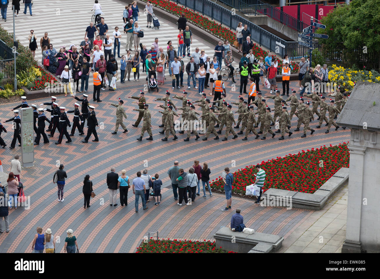 Centenary Square Birmingham UK.. 27th June 2015. Armed Forces Day ...