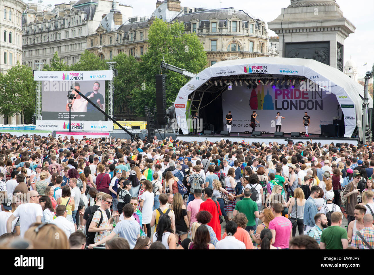 London,UK,27th June 2015,Crowds at the Pride in London Parade in ...