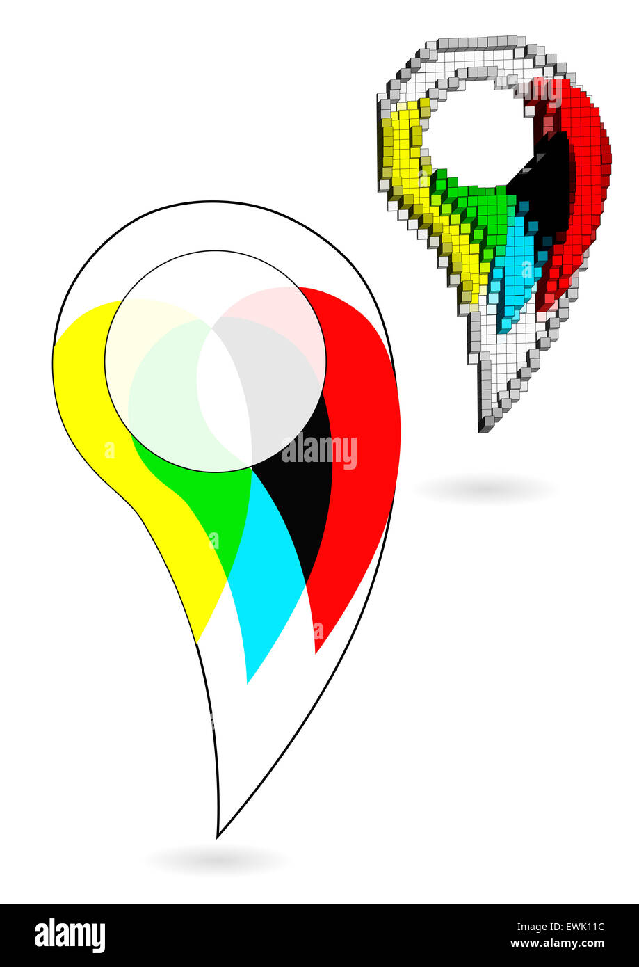 Map signs icon hi-res stock photography and images - Alamy