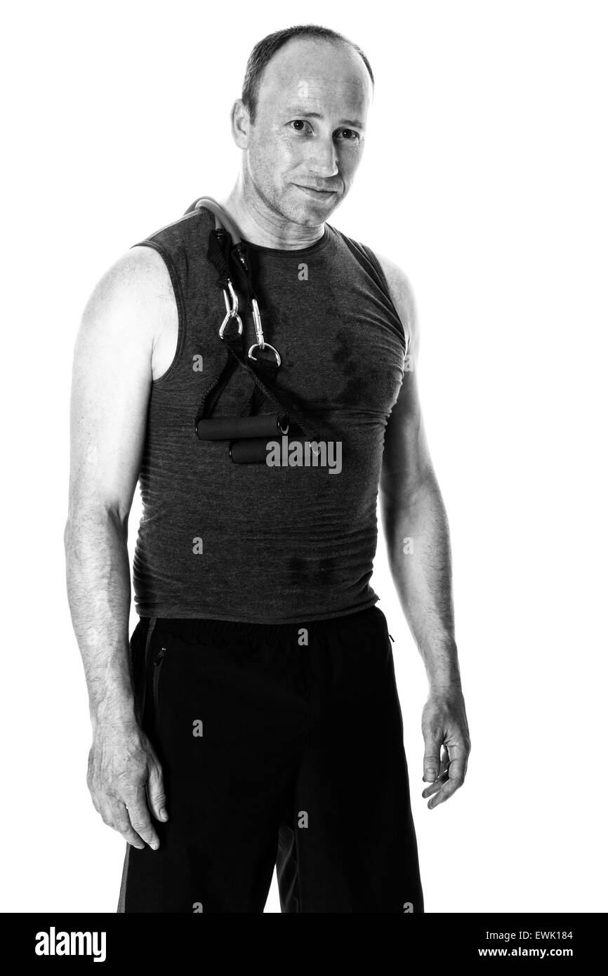 Man sweat Black and White Stock Photos & Images - Alamy