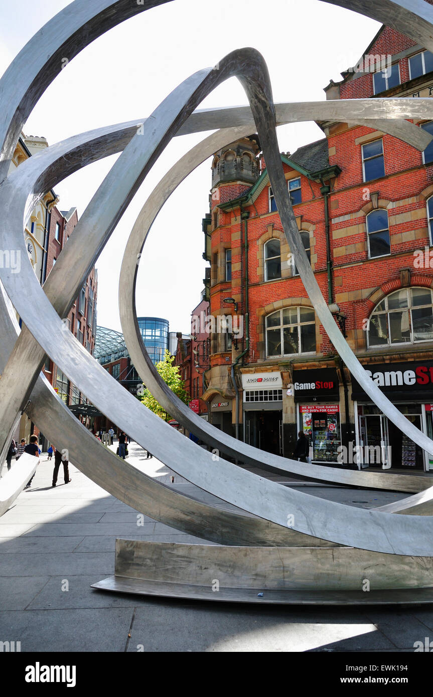 The Victoria Square shopping complex in the center of Belfast. Northern ...