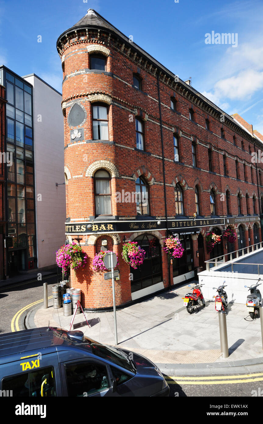 Bittles Bar in a building of Victoria Square. Belfast, Northern Ireland ...
