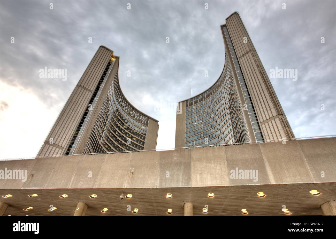 City Hall Toronto downtown curved architecture building Stock Photo - Alamy