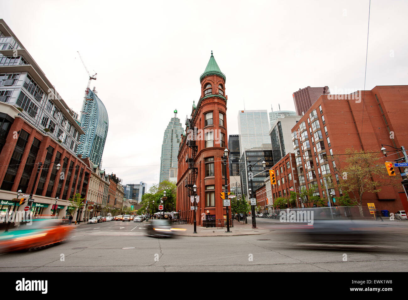 Flat Iron Building Toronto Front and Church Street Stock Photo - Alamy