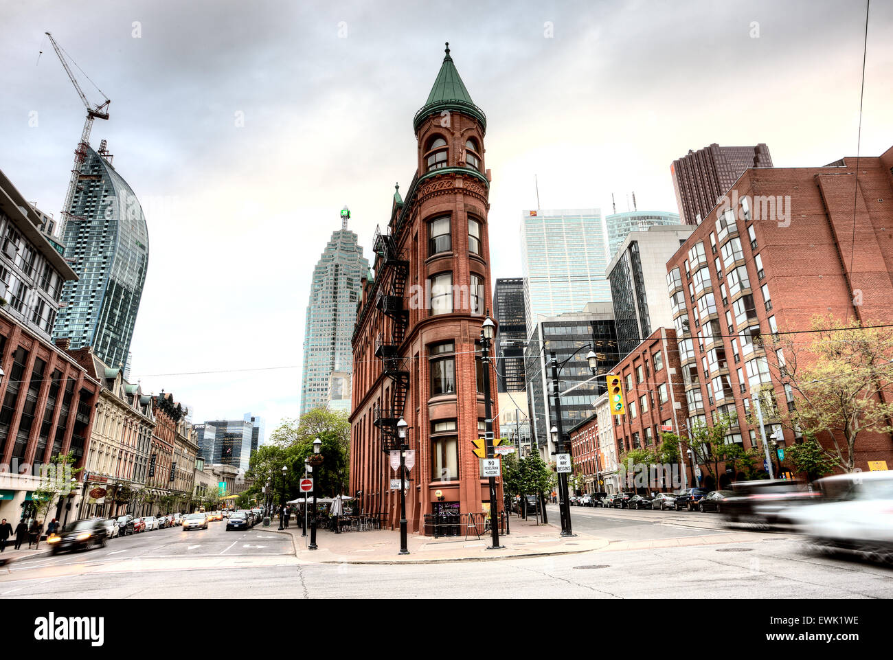 Flat Iron Building Toronto Front and Church Street Stock Photo - Alamy