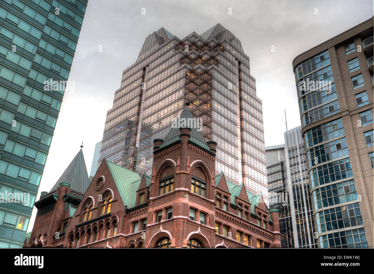 Buildings Old and New Toronto Yonge Street Stock Photo - Alamy