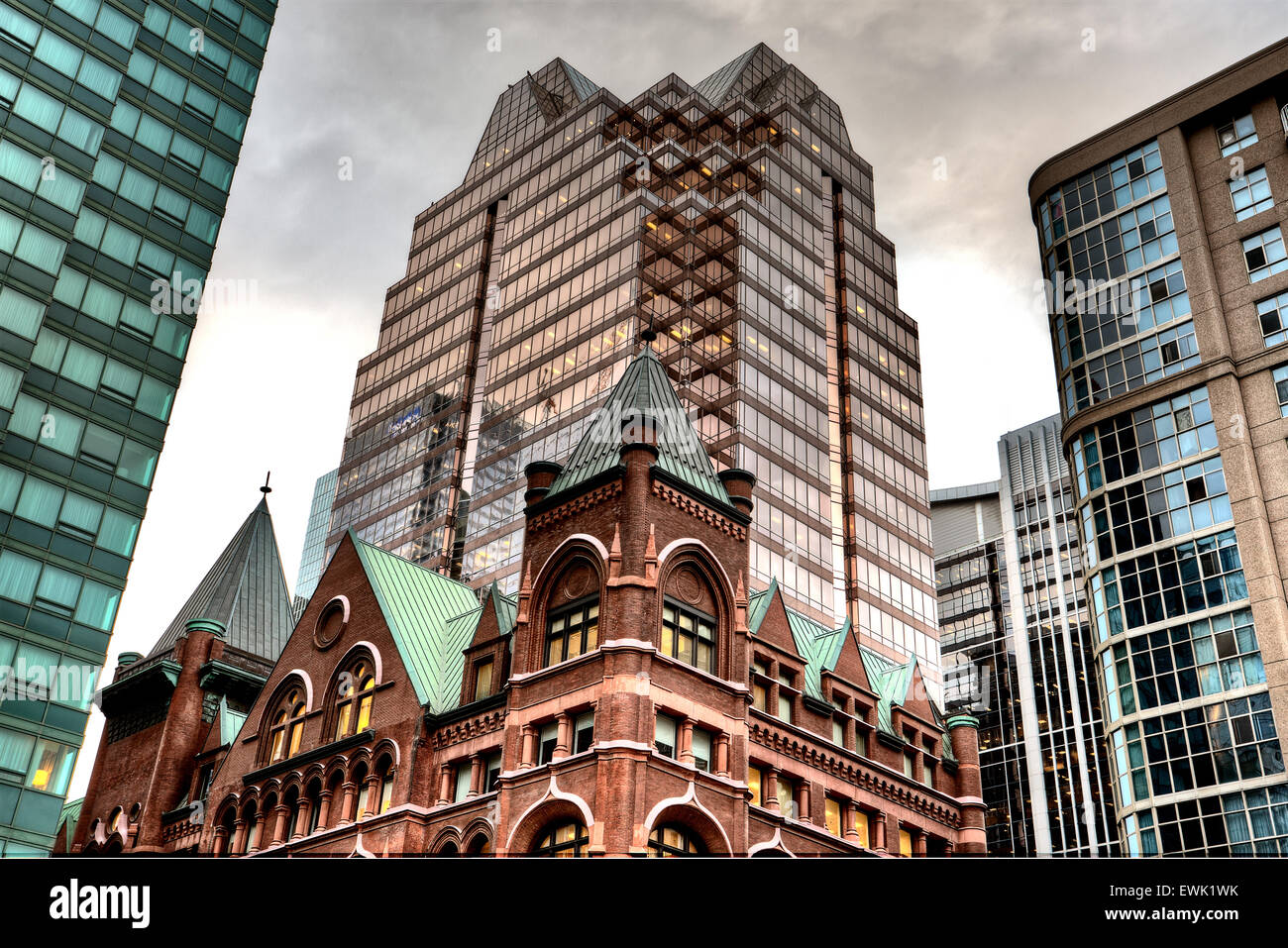 Buildings Old and New Toronto Yonge Street Stock Photo - Alamy