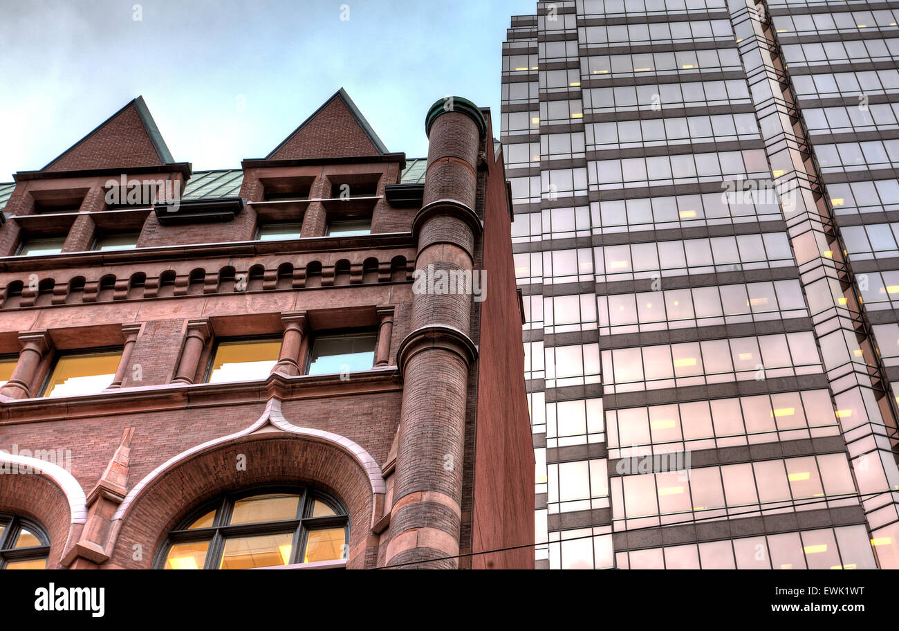 Buildings Old and New Toronto Yonge Street Stock Photo - Alamy