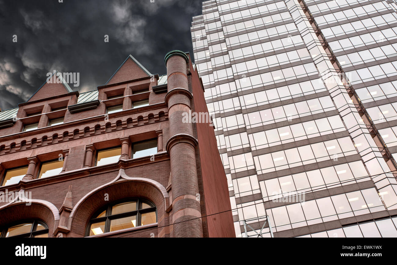 Buildings Old and New Toronto Yonge Street Stock Photo - Alamy