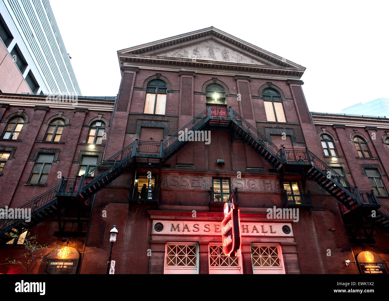 Massey Hall Toronto sign exterior Concert Hall Stock Photo - Alamy